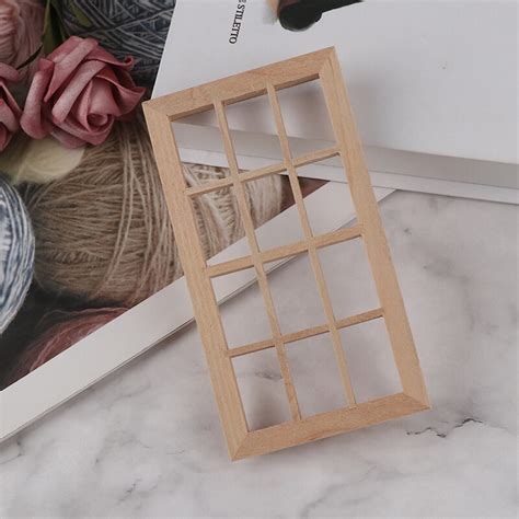 1 12 Dollhouse Wooden Window Frame Miniature Doll Vicedeal