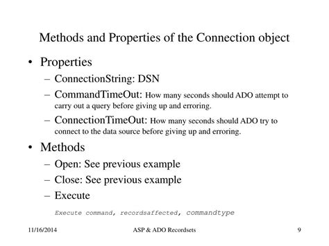 ppt ado recordsets powerpoint presentation free download id 6679323