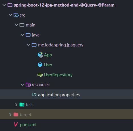 Spring Boot Spring JPA Method Query