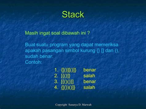 Struktur Data 03 Stack Ppt