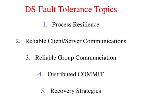 PPT Fault Tolerance PowerPoint Presentation Free Download ID