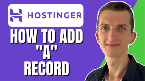 How To Add A Record In Hostinger Youtube