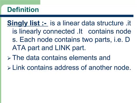 Singly Link List Ppt Programming Languages Computing