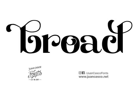 New Font Broadway Serif Juan Casco Fonts Facebook