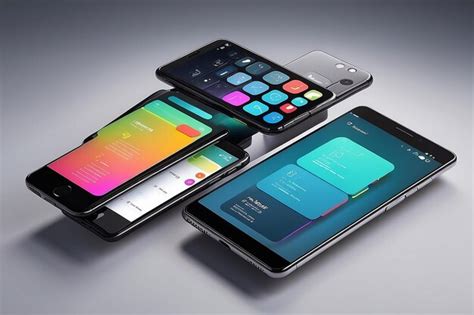 Premium AI Image Ui And Ux Representations With Smartphone