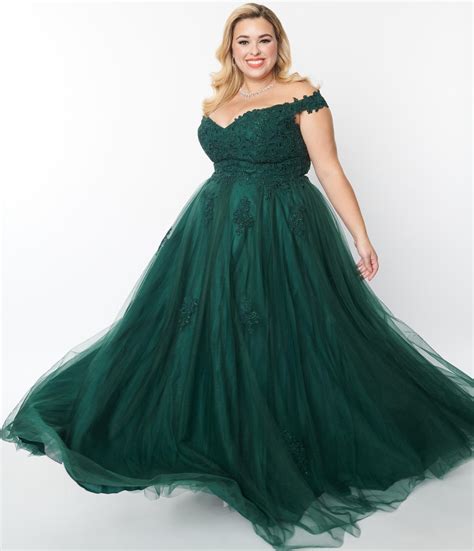 Plus Size Green Ball Gown Best Sale