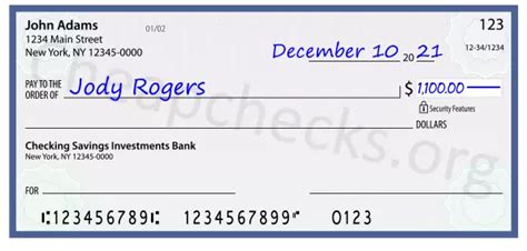 How To Write A Check For 1100 Dollars Cheap Checks