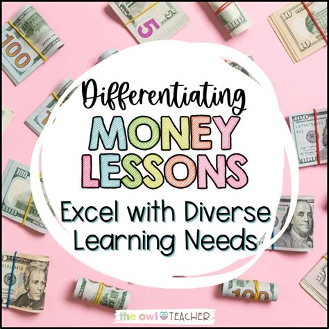 Differentiating Money Lessons Excel With Diverse Learning Needs The Owl Teacher