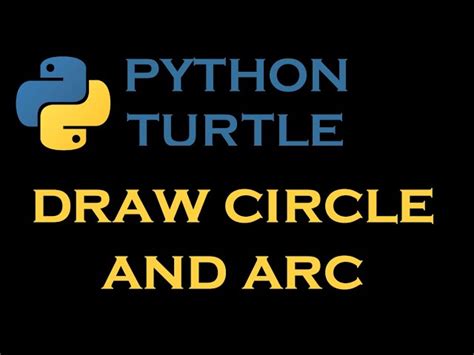 How To Draw Arc In Python Turtle