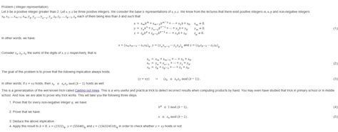 Solved Problem Integer Representation Let B Be A Positive