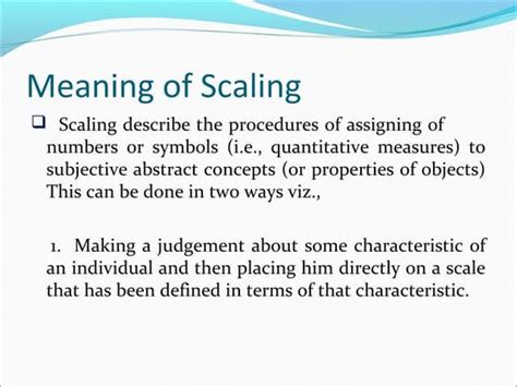 comparative and non comparative scaling techniques pdf