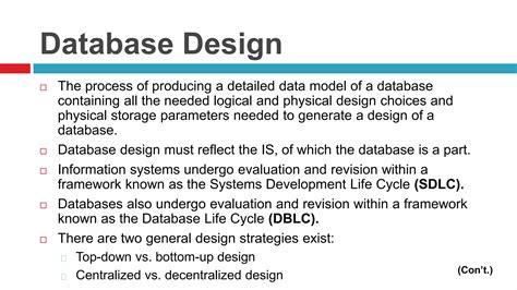 Database Design Process Pptx Databases Computer Software And Applications