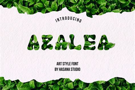 Azalea Font Glyph House FontSpace