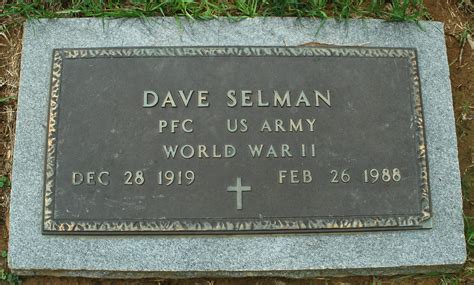 David Selman 1919 1988 Find A Grave Memorial