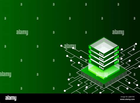 Concept Of Big Data Processing Energy Station Of Future Server Room