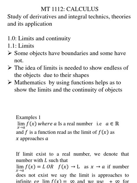Calculus Slides Pdf Tangent Integral