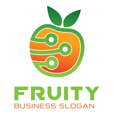 Fruit Technology Logo Png Vector Ai Free Download