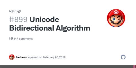Unicode Bidirectional Algorithm · Issue 899 · Lvgllvgl · Github