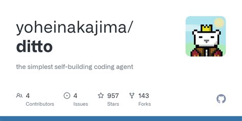 Github Yoheinakajimaditto The Simplest Self Building Coding Agent