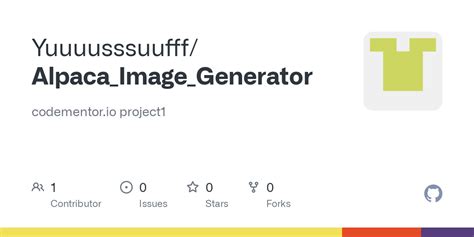 Github Yuuuusssuufffalpacaimagegenerator Project1