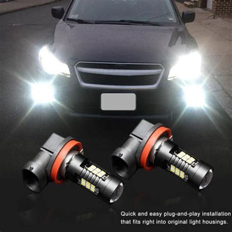 1 ชิ้น H8 H11 Led Hb4 9006 Hb3 9005 Cree ไฟตัดหมอกรถกลางวันขับรถนำไฟตัด