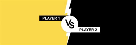 Versus Battle Background Player One Vs Player Two Vector Illustration