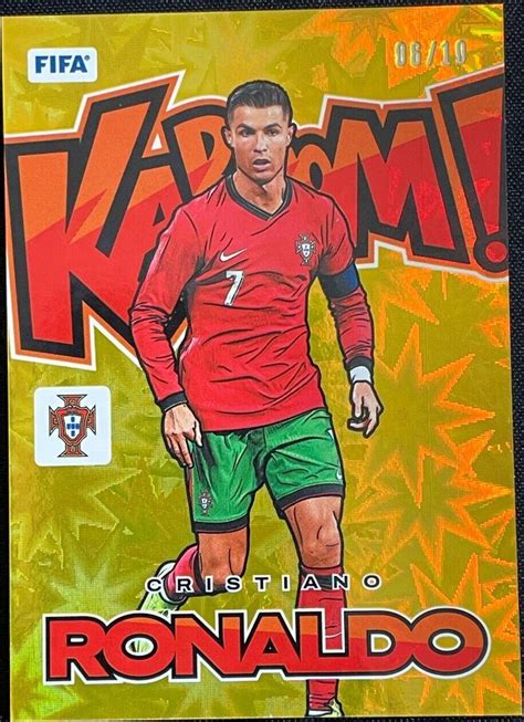 2024 25 Panini Donruss Fifa Kaboom Cristiano Ronaldo 14 Gold 10 For