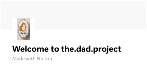 Welcome To Thedadproject