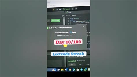 Day 10100 Leetcode Streak Shorts Leetcode Leetcodedailychallenge Youtube