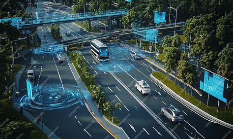 Smart Traffic Management System Using Realtime Data Premium Ai Generated Image