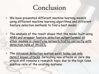 Seminar Presentation | Network Intrusion Detection using Supervised ...