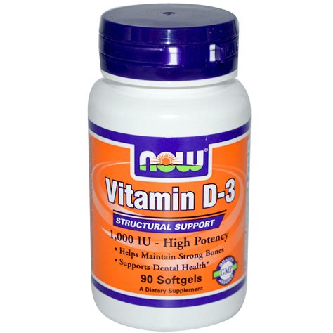 Now Foods Vitamin D3 1000 Iu