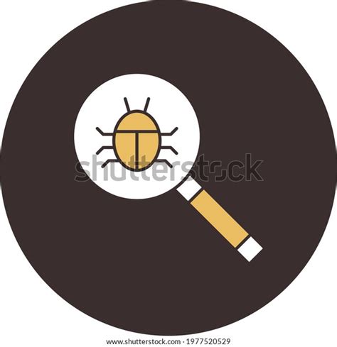 Bug Scan Search Icon Vector Image Stock Vector Royalty Free 1977520529 Shutterstock