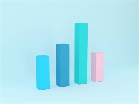 premium photo business graph 3d rendering