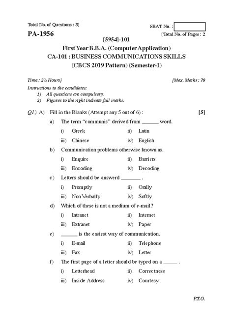 Sybbaca Sem Iv Practical Slip 2019 Pattern Savitribai Phule Pune University Sybb C