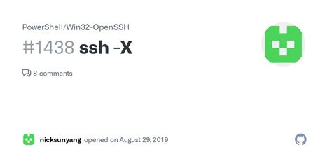 ssh x · issue 1438 · powershell win32 openssh · github