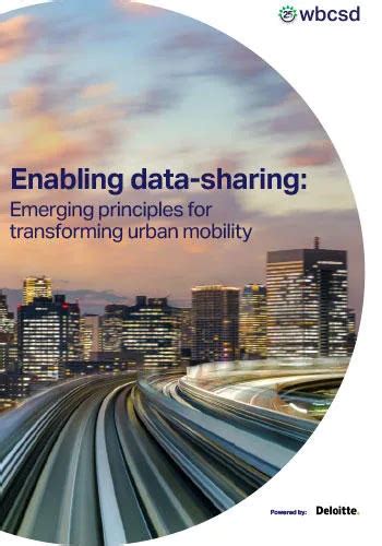 Sharing Data For A More Sustainable Urban Mobility Wbcsd