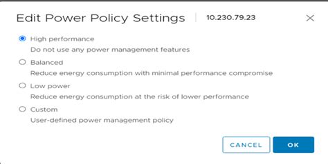 Vmware Vsphere Power Management Policy Day Three Best Practices Dell Technologies Info Hub
