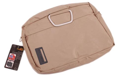 Елегантна дамска чанта за лаптоп с метални дръжки и допълнителни