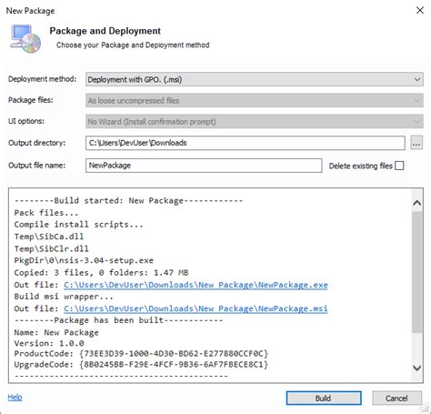 Silent Install Builder
