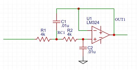 Pwm Strange Distortion From Second Order Active Low Pass Filter
