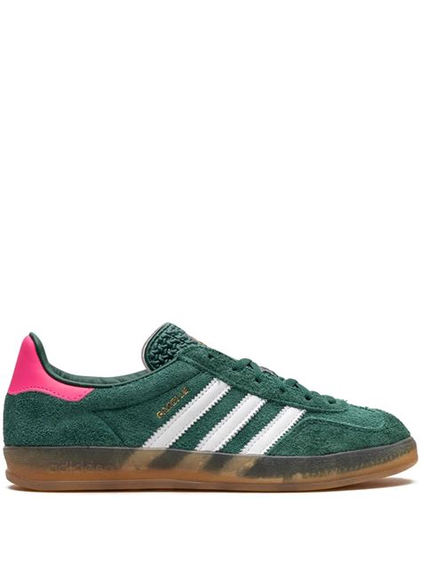 Adidas Gazelle Indoor Suede Sneakers Green Farfetch Uk