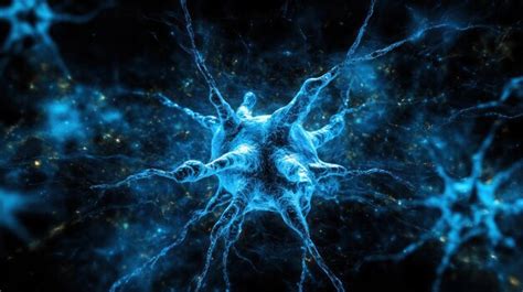 Abstract Neuron Cell Structure Premium Ai Generated Image