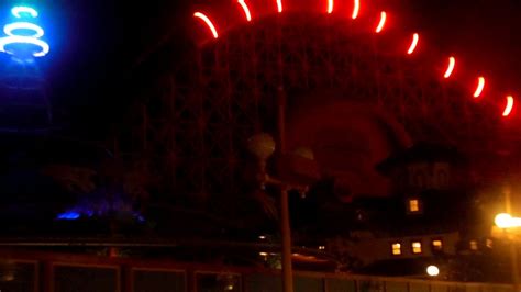Incredicoaster Testing Offride At Night On 5 25 2018 New Launch Spiel At Pixar Pier Hd Dca