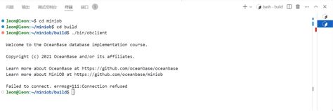环境配置出现问题 MiniOB 社区问答 OceanBase社区 分布式数据库