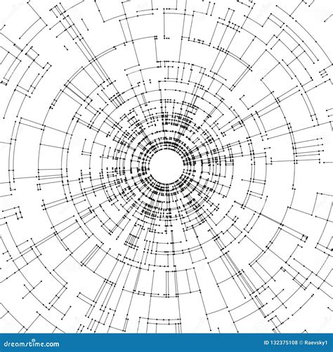 Connecting Lines And Dots On White Background Abstract Network Connection Design Concept Stock