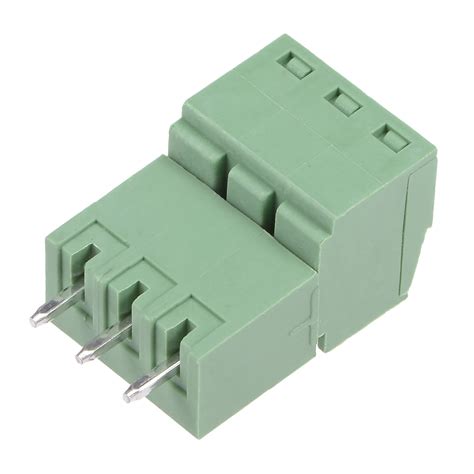 3 Pin Pluggable Terminal Block 3 81mm Pitch 3 5mm Pcb Connector Male And Female 5 Pairs