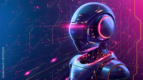 3d Artificial Intelligence Digital Brain Neural Network Ai Servers And Robots Technology