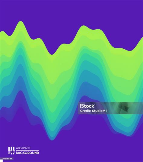 추상 파형 배경입니다 3d 기술 스타일 음파벡터 일러스트레이션 0명에 대한 스톡 벡터 아트 및 기타 이미지 0명 3차원 형태 가리기 Istock