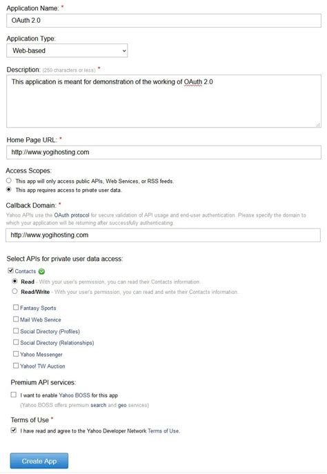 Implementing Yahoo Oauth 20 In Csharp And Aspnet